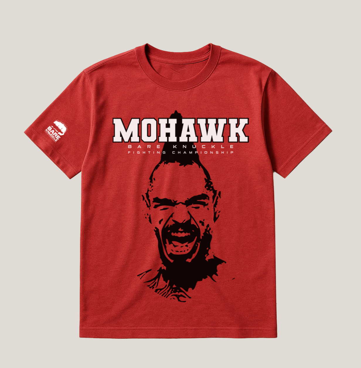BKFC Mohawk Fighter Tee – Bare Knuckle Fight Shirt – BKFC Shop